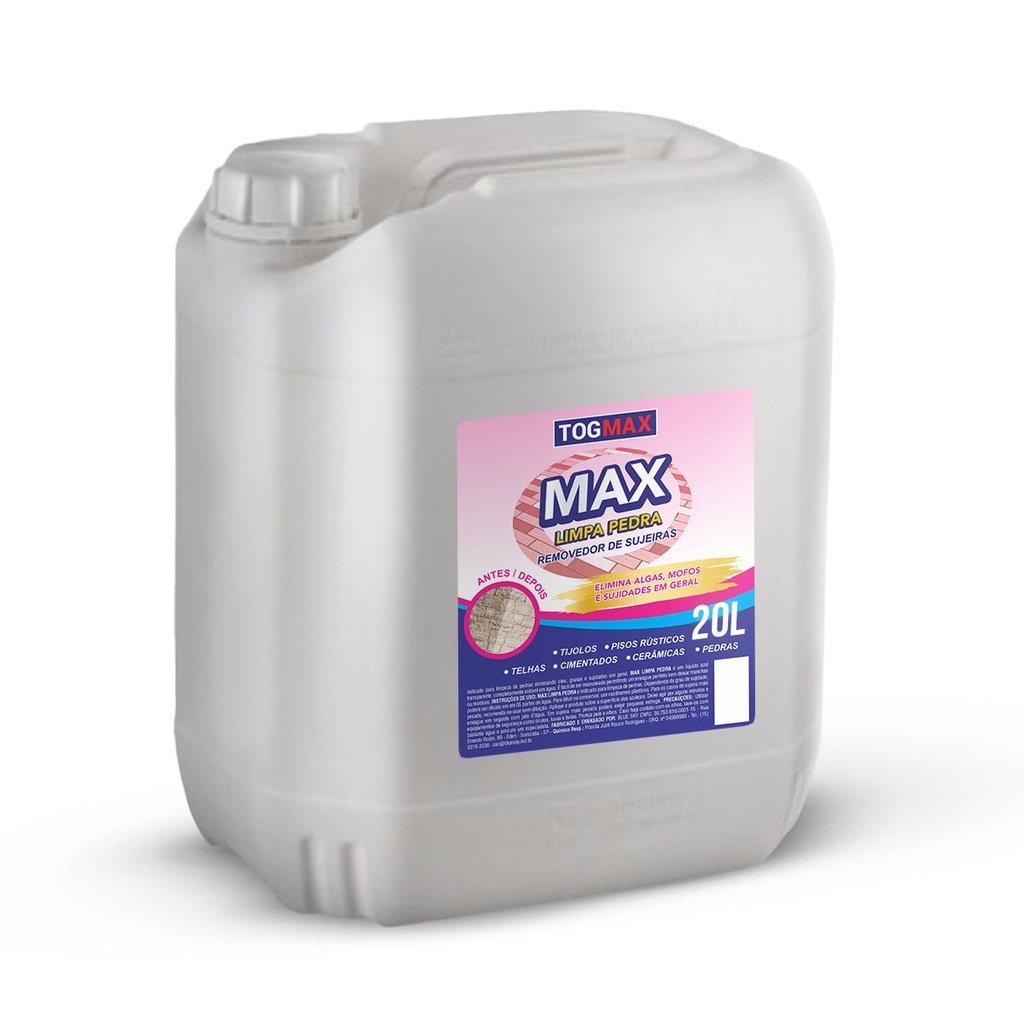 Kit Limpa Pedra Max Removedor De Sujeira Mofo Manchas Para Pisos Pedras ...