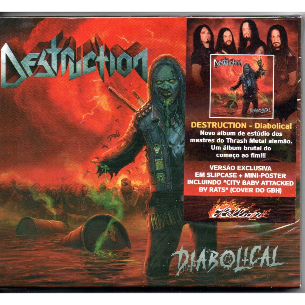 Cd Destruction - Diabolical Slipcase Nacional (2022) | Shopee Brasil