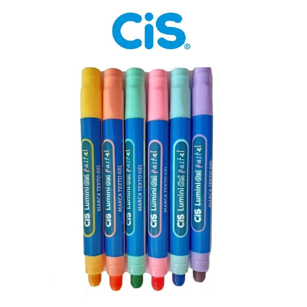 Marca-texto Lumini Gel Pastel - Cis | Shopee Brasil