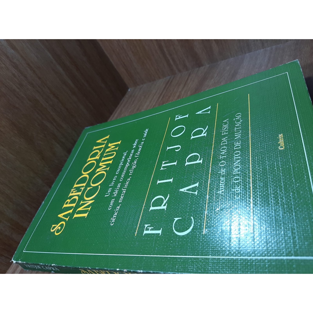 LIVRO : Sabedoria Incomum - Fritjof Kapra | Shopee Brasil
