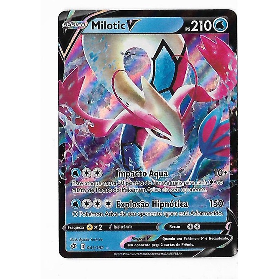 Pokemon Milotic V Espada e Escudo Rixa Rebelde | Shopee Brasil
