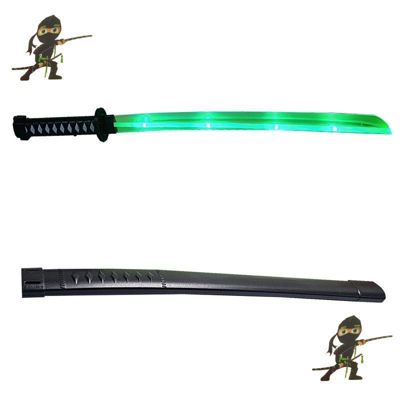 Espada Ninja Katana De Brinquedo Infantil Grande 67cm Com Luz | Shopee ...