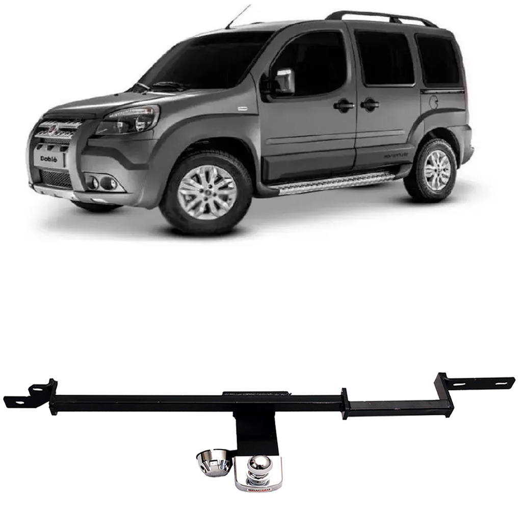 Engate Reboque Fixo Doblo Exc Adventure Aco Resistente Capacidade Carga ...