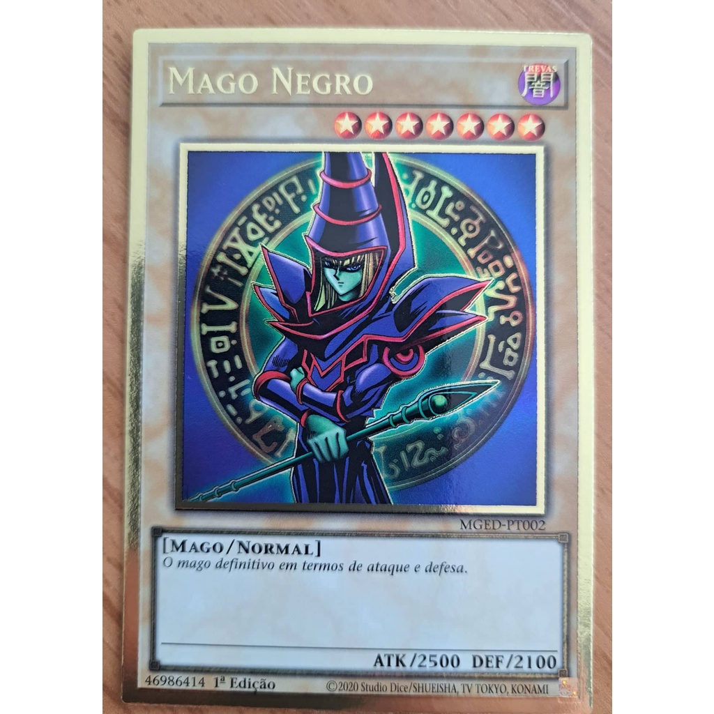 Card Yugioh Mago Negro Premium Gold Rare Primeira Edição original e ...