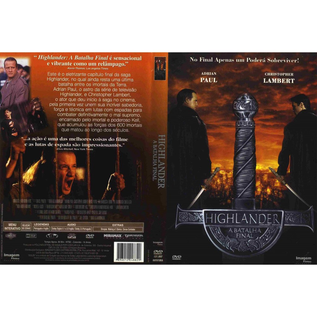 Highlander: A Batalha Final (highlander: Endgame) | Shopee Brasil