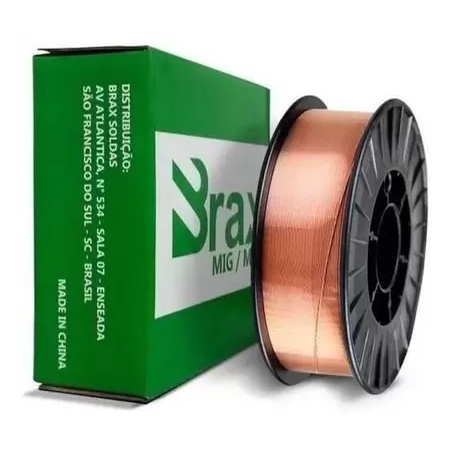 Arame para Solda Mig Sólido (Uso Com Gás) 0,8mm - Afl Aws Er70S-6 - Rolo 15kg | Shopee Brasil