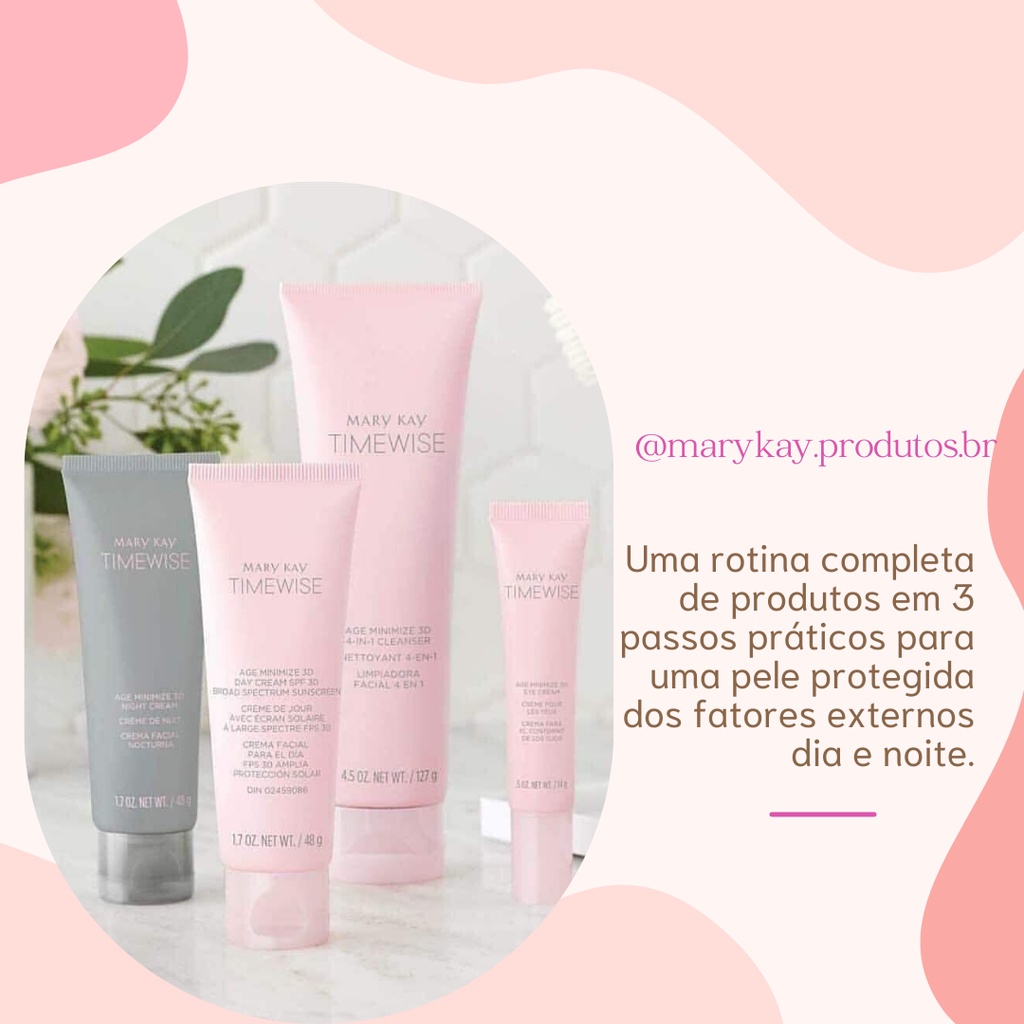 Sistema Skincare Timewise 3D Mary Kay Kit Completo Original. | Shopee Brasil