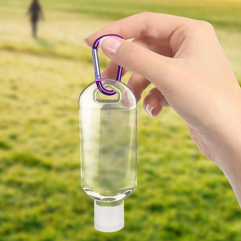 Pote Frasco Plastico Para Alcool Gel De Chaveiro Pendura Bolsa Mochila | Shopee Brasil