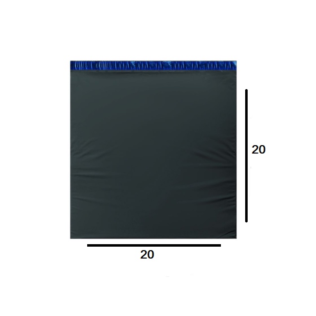 100 Envelopes De Segurança Plástico Eco Preto Hot Melt 20x20 | Shopee ...
