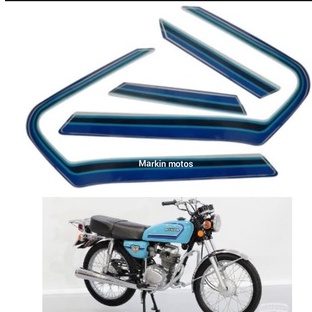 Adesivo cg 125 82 / 1982 azul cg125 bolinha | Shopee Brasil