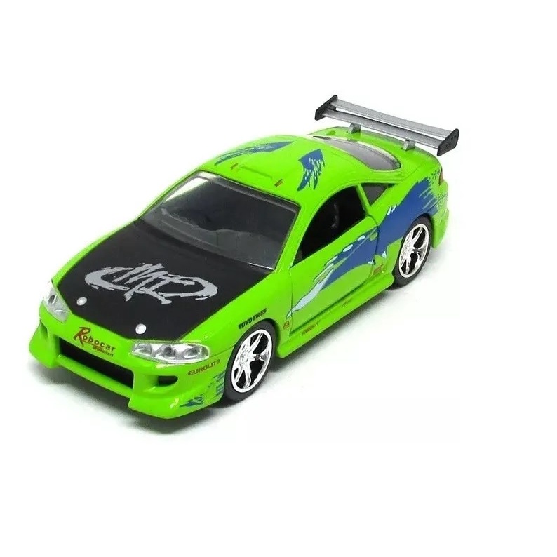 Miniatura Mitsubishi Eclipse BRIAN Velozes e Furiosos - 1/32 11cm Metal ...