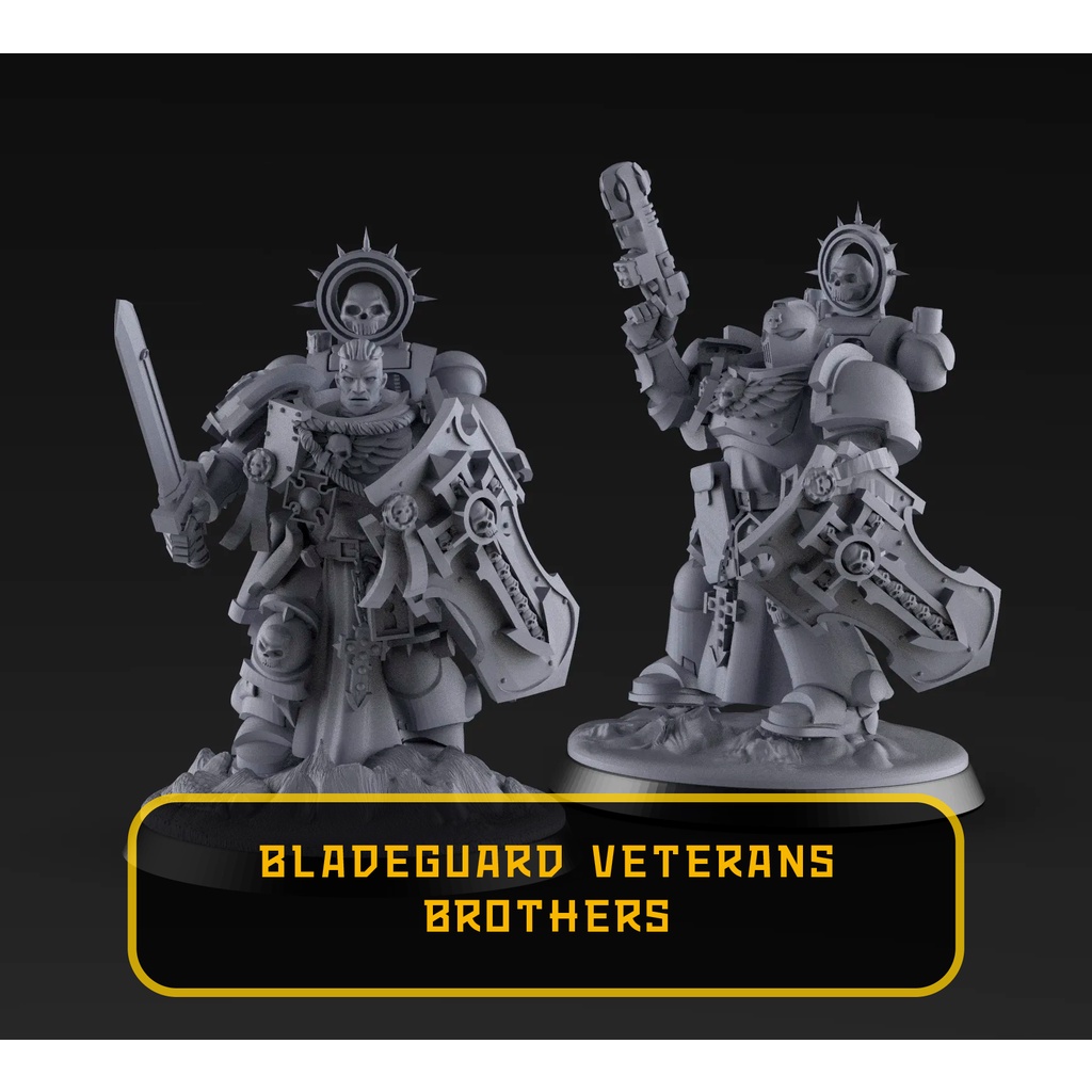 Ultramarinheiros BladeGuard Veterans Brothers 2 Miniaturas martelo de ...