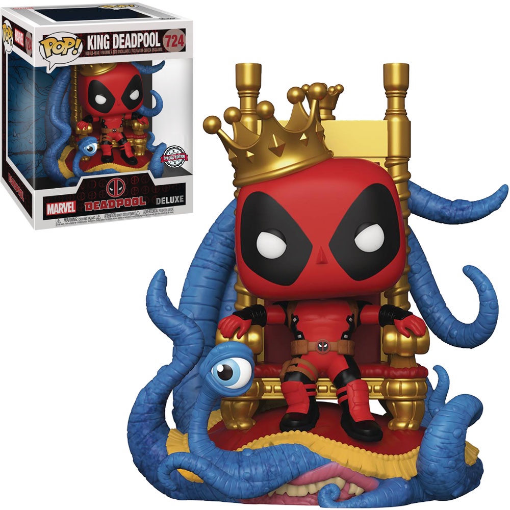 Funko Pop Marvel Deadpool Deluxe - King Deadpool 724 Novo Original ...