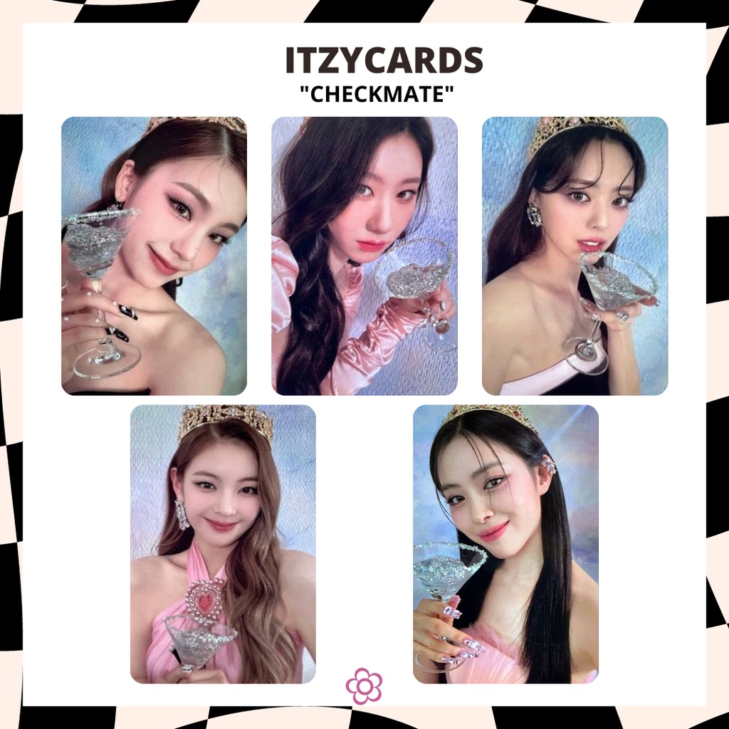 CARDS ITZY CHECKMATE PVC FANMADE | Shopee Brasil