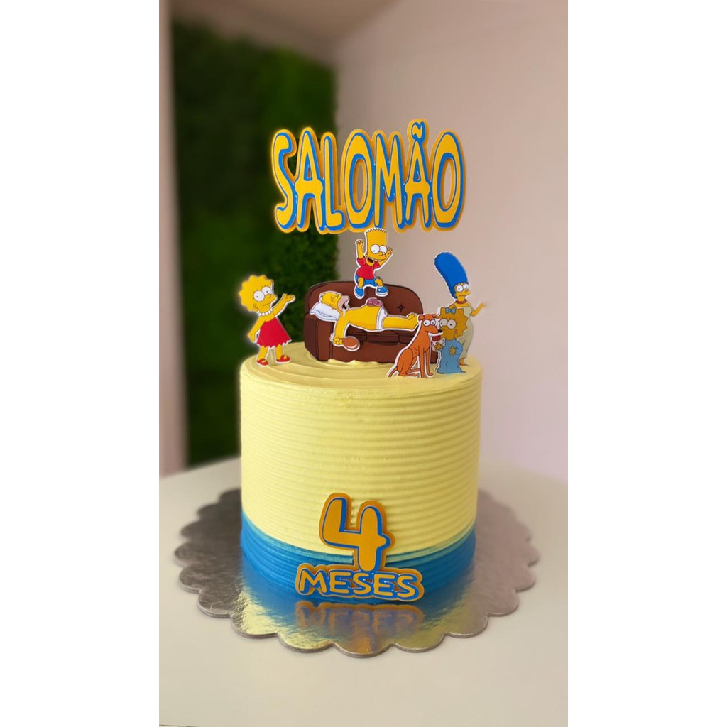 Topo de Bolo simpsons | Shopee Brasil