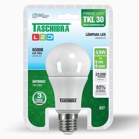 Lâmpada Taschibra LED TKL 30 / 4,9W | Shopee Brasil