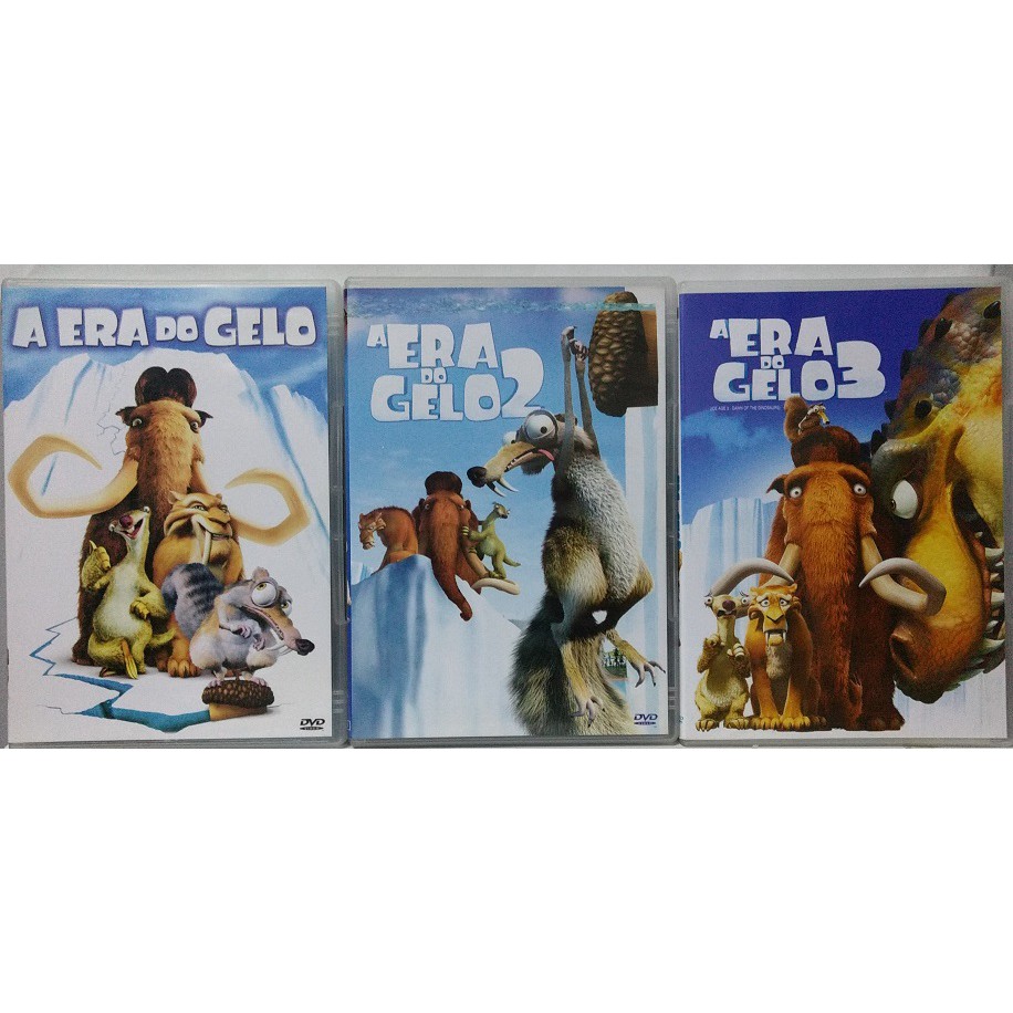 DVD Trilogia A Era do Gelo 1, 2, 3 - Originais | Shopee Brasil