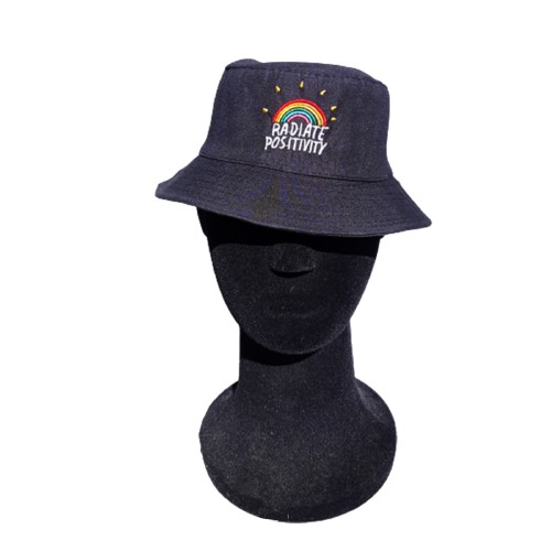 Chapéu Bucket Hat Radiate Positivity Bordados moda estilo Promoção ...