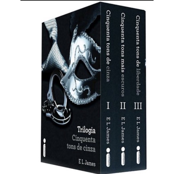 Box Livro Triologia Cinquenta Tons De Cinza Shopee Brasil