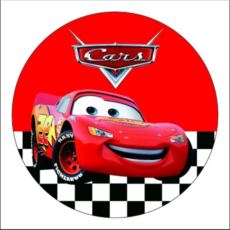 Painel decorativo para festas aniversários mdf 50x50 redondo Carro ...