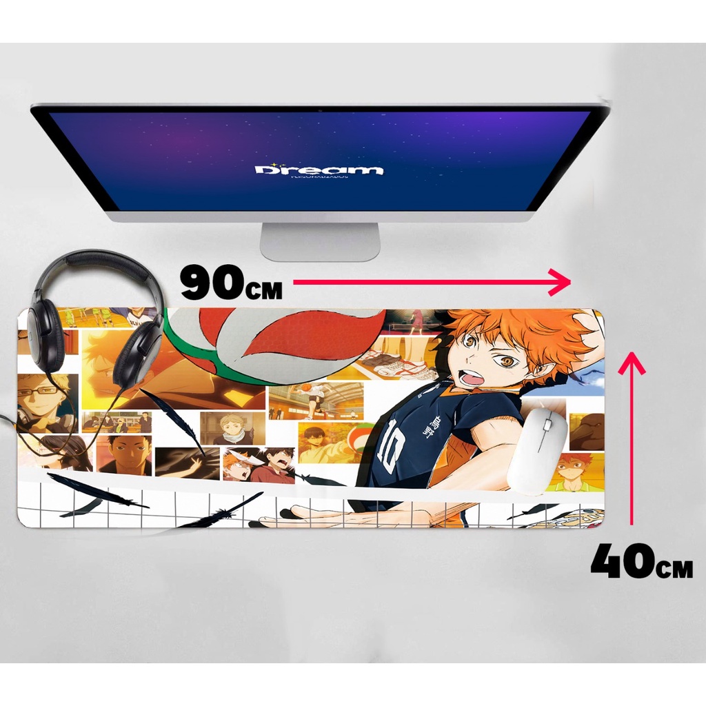 Mouse Pad Gamer Haikyu Haikyu!! Extra Grande 90x40 Personalizado animes ...