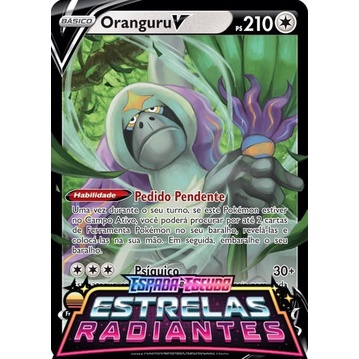 Carta Pokemon Oranguru-v + 25 Cartas | Shopee Brasil