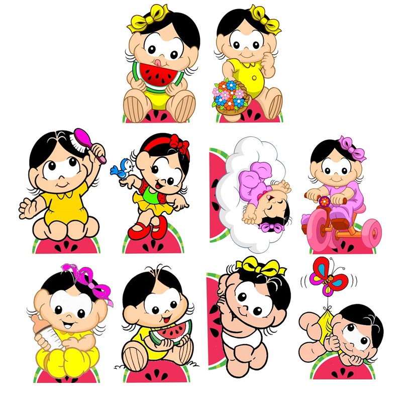 magali baby kit decoração de festa infantil 10 display de 20cm | Shopee ...