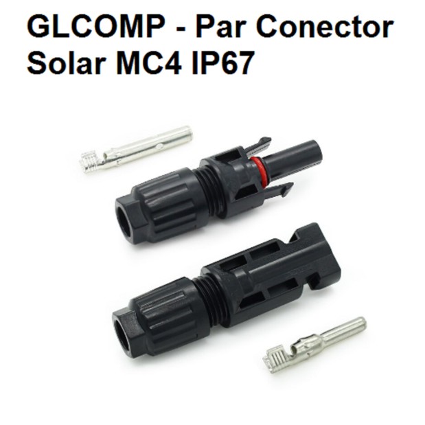 Conector Mc4 Painel Solar Plug Ip67 Kit com 1 Par | Shopee Brasil