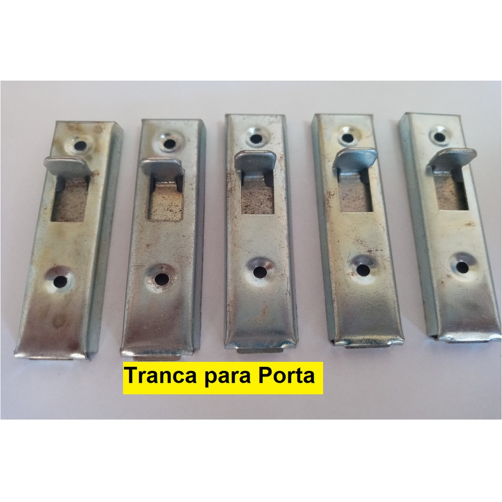 5 Tranca Para Porta metal 6,5cm liquidação | Shopee Brasil
