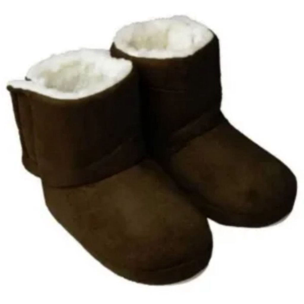 Pantufa Botinha Infantil Polar Forrada Com Solado Emborrachado - Laço ...