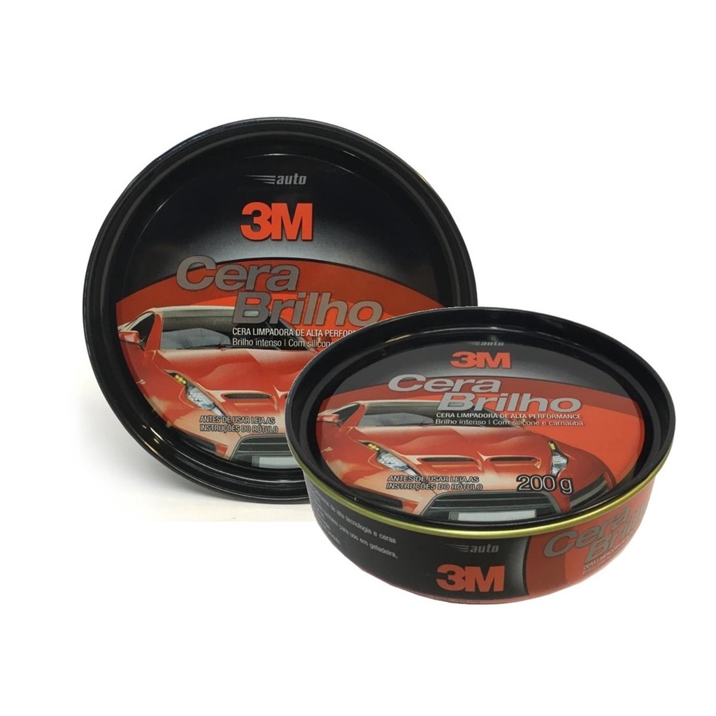 CERA BRILHO 3M COM SILICONE E CARNAUBA - 200G | Shopee Brasil