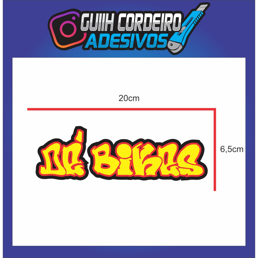 Adesivo Dé Bikes - Capacete, motos, bikes | Shopee Brasil