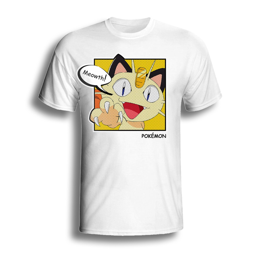 Camisa T-Shirt Meowth - Pokémon (Personalizada e Exclusiva ...