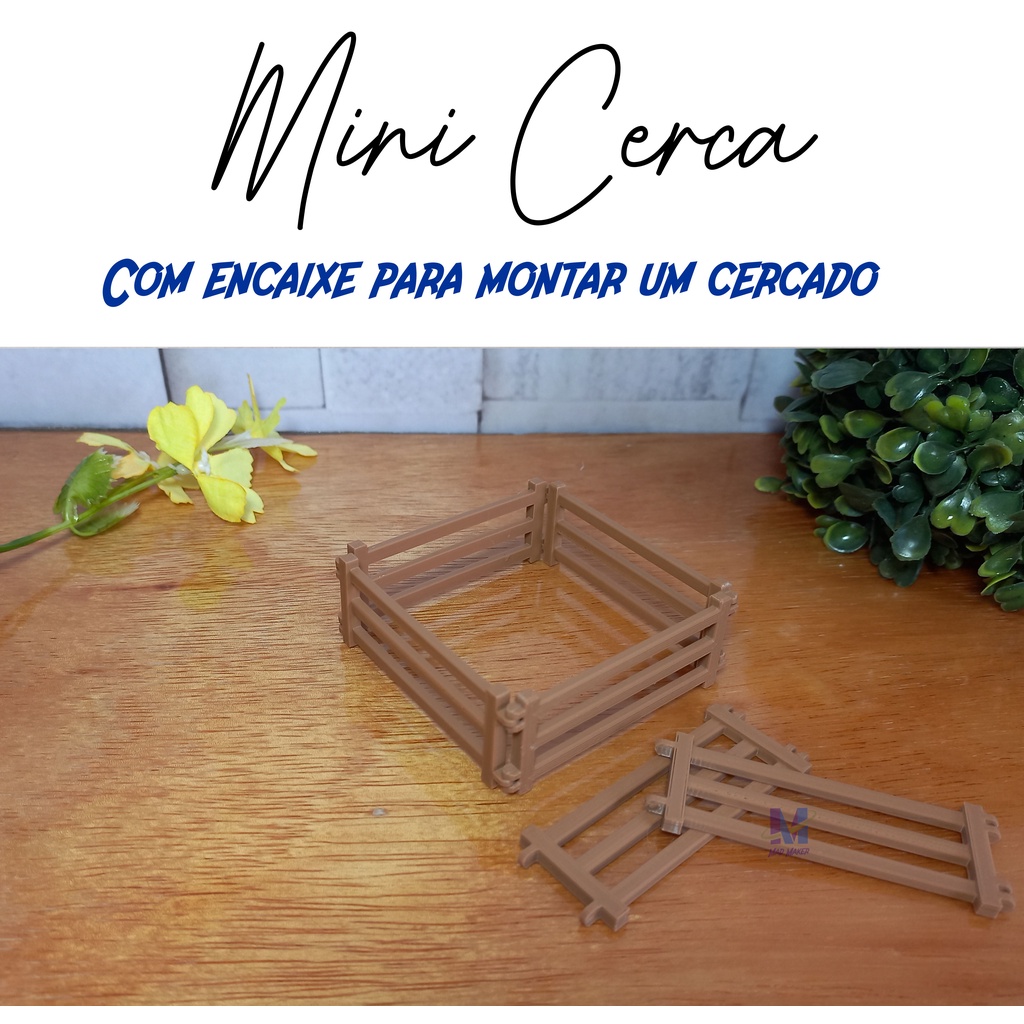 Kit com 10 Mini Cerca para decoração de Terrário, mini mundos ou ...