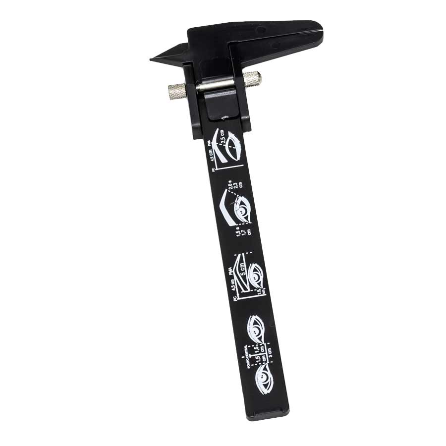 Paquímetro Profissional Preto Para Medição De Design De Sobrancelhas