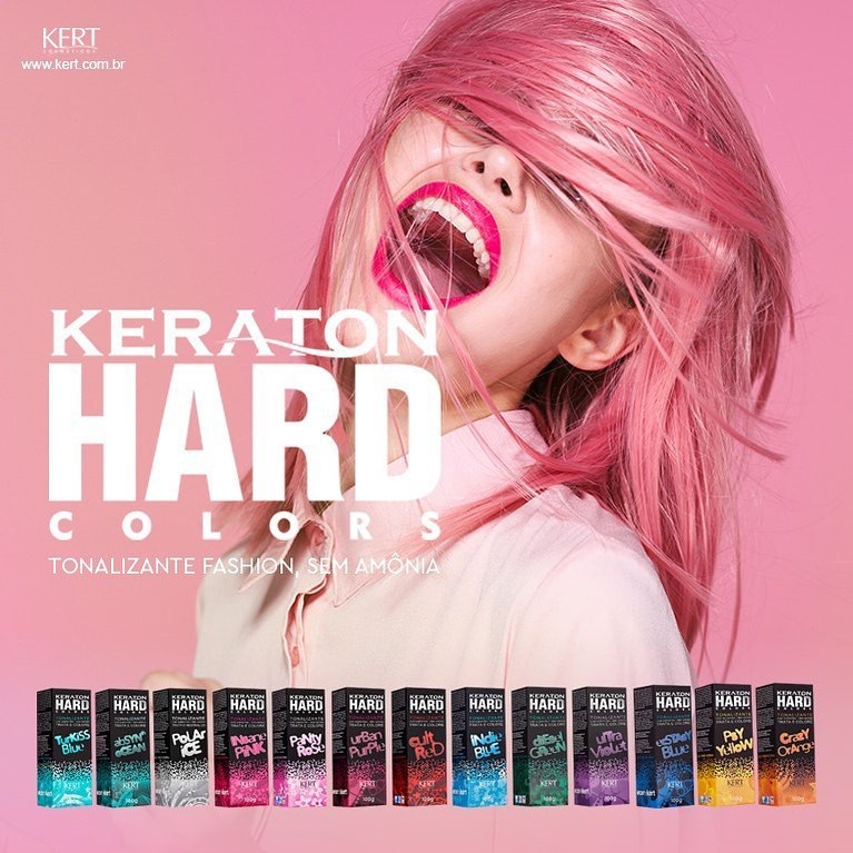 Tonalizante Keraton HARD Colors Hot Pink - Trata e Colore sem Amonia ...