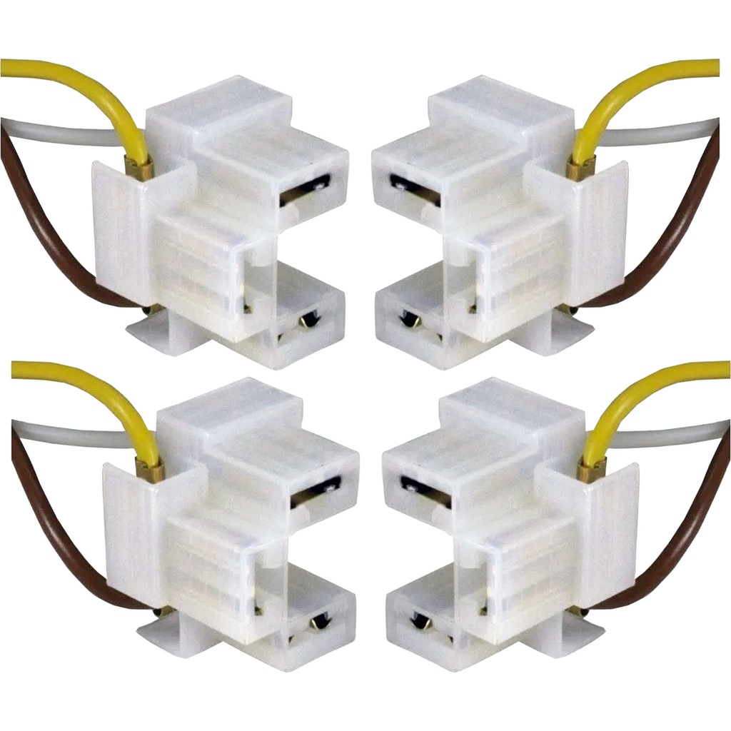 4 Conector Chicote Soquete Lâmpada Farol H4 Fio Plug Cabo | Shopee Brasil