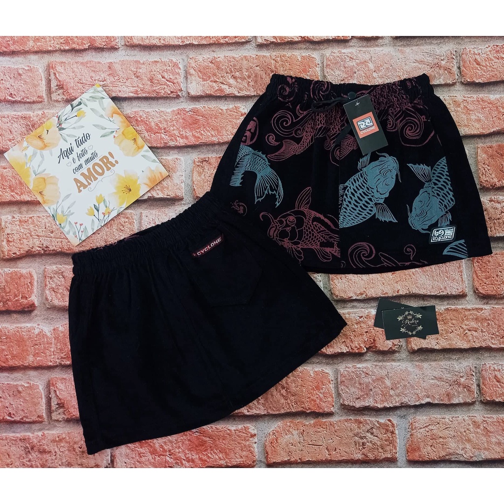 Mini Saia de Veludo Cyclone Feminina 2022 | Shopee Brasil