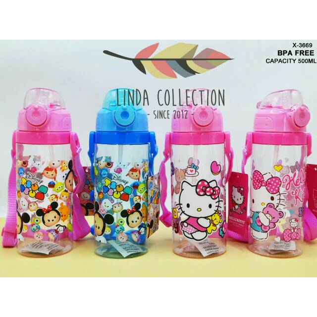 Garrafa De Água Hello Kitty, Hello Kitty, Garrafa De Água De Personagem | Shopee Brasil