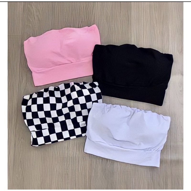 Cropped faixa top com bojo | Shopee Brasil