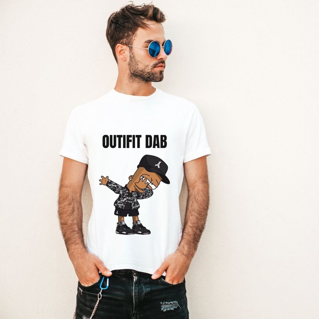 Camiseta Uisex Plus Size Outifit dab Bart simpson | Shopee Brasil