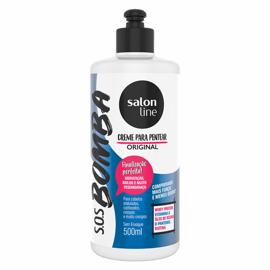 Creme Para Pentear Salon Line SOS Bomba Original 500ml | Shopee Brasil