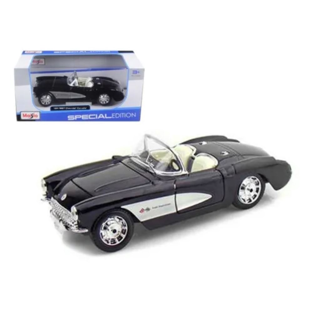 Miniatura Chevy Corvette 1957 - Escala 1/24 - Maisto | Shopee Brasil
