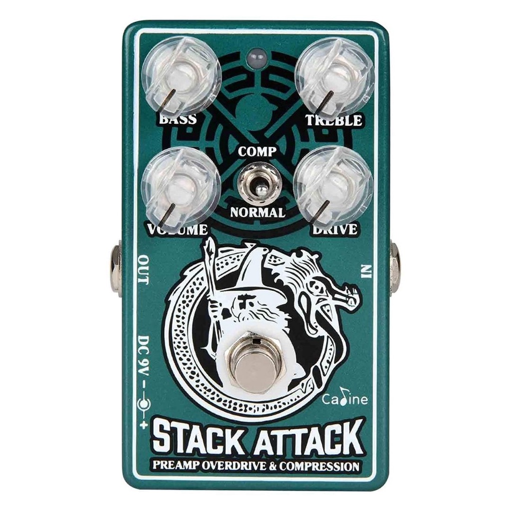 Pedal guitarra Caline Stack Attack Preamp Overdrive Comp | Shopee Brasil