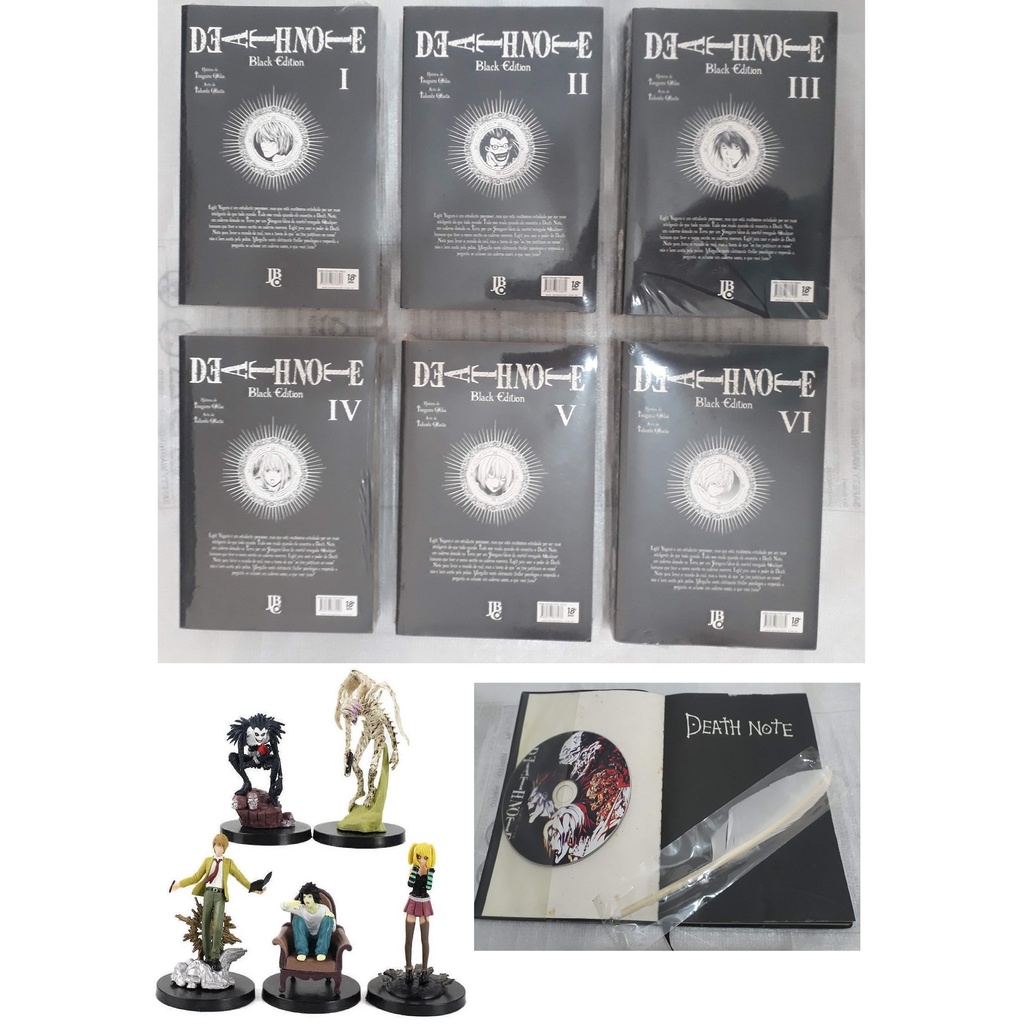Kit Coleção Livros Mangá Anime Death Note Black Edition 1° Primeira ...