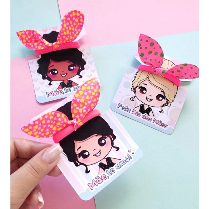 Tag Card Xuxinha De Cabelo Para O Dia Das Mães Mimo 20 Unid Shopee