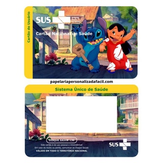 Cartão do SUS Lilo e Stich | Shopee Brasil