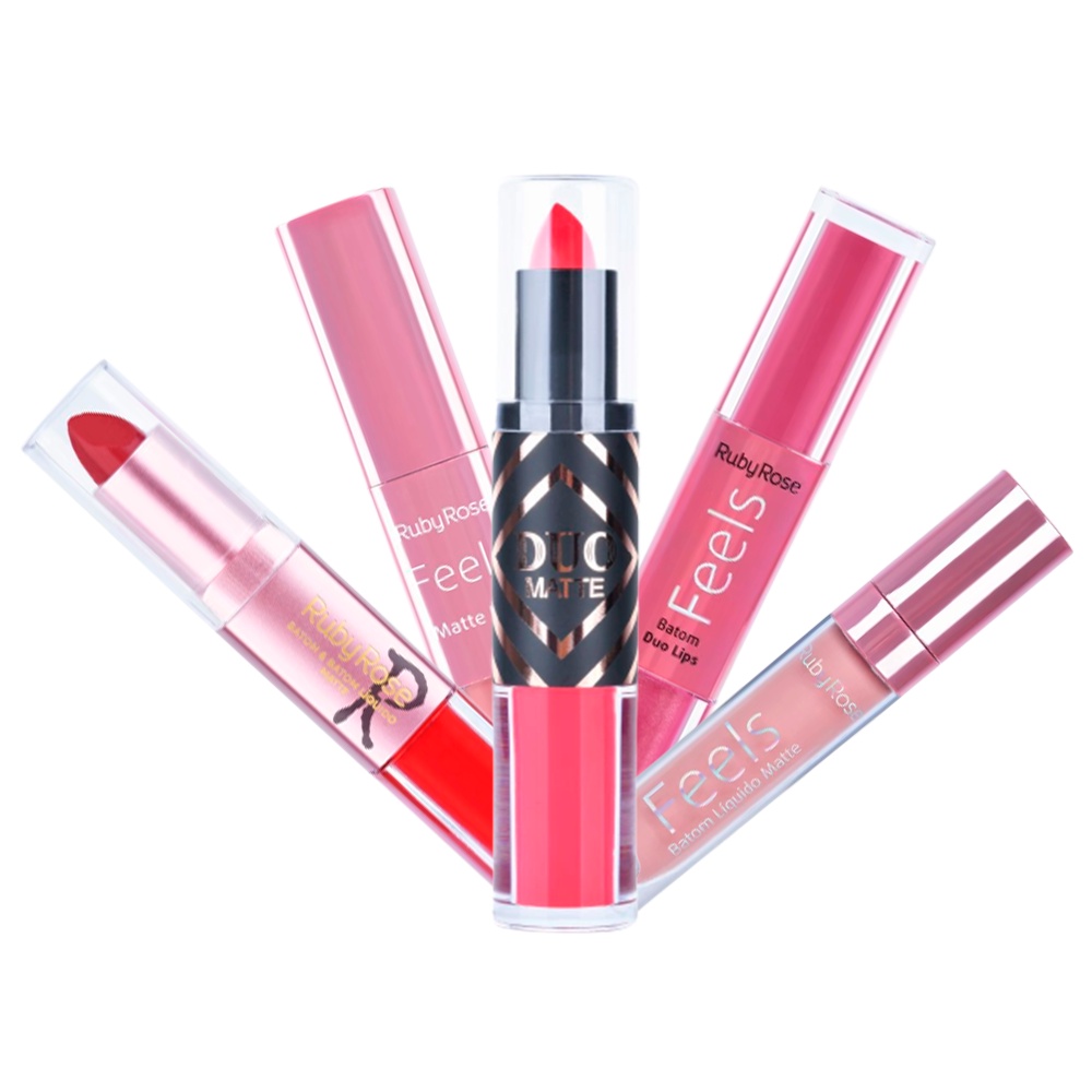 Batom & Batom Líquido Ruby Rose Feels - Diversos Modelos | Shopee Brasil