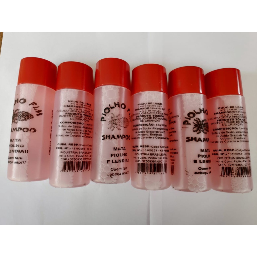 03 dúzias de Shampoos Para Piolho e Lendias - Produto Top! 36 unidades ...