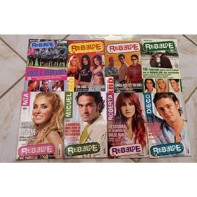 Revistas Rebelde Oficial - RBD | Shopee Brasil